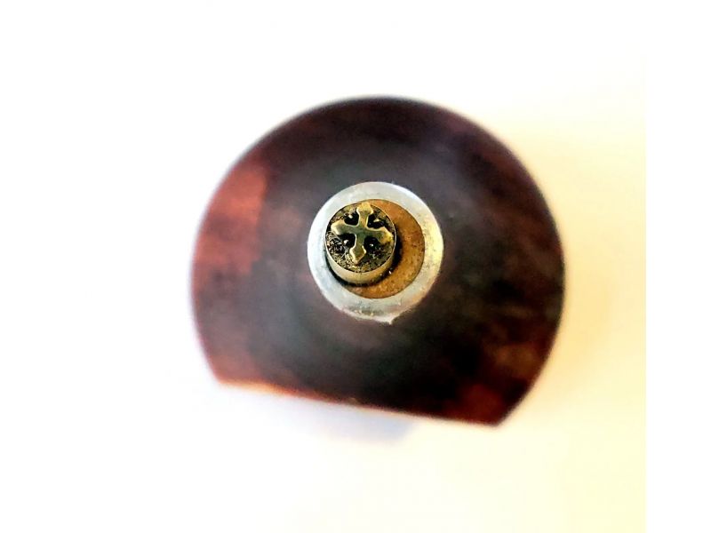 PoinÇon N.22 TrÈfle Croix Diam. 3, 7 Mm Avec Bouton En Bois - Dal Molin