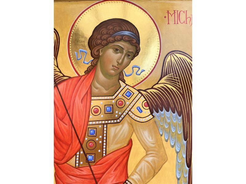 Archangel Michael Icon 42x70 Cm - Dal Molin