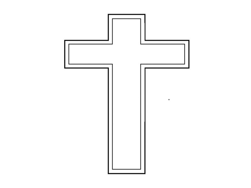 Croix Simple, Avec Cadre Creusée, Enduite - Dal Molin