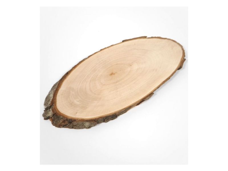 Pezzi Vari Ovali In Legno Di Ontano, Con Corteccia, Per Pirografia ...