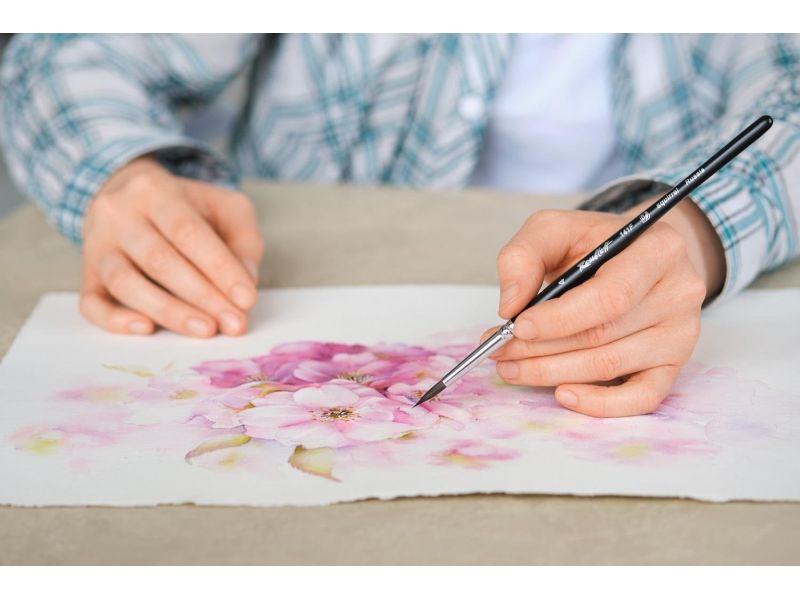 Roubloff Serie 141f, Pennello Punta Tonda In Pelo Di Scoiattolo - Dal Molin