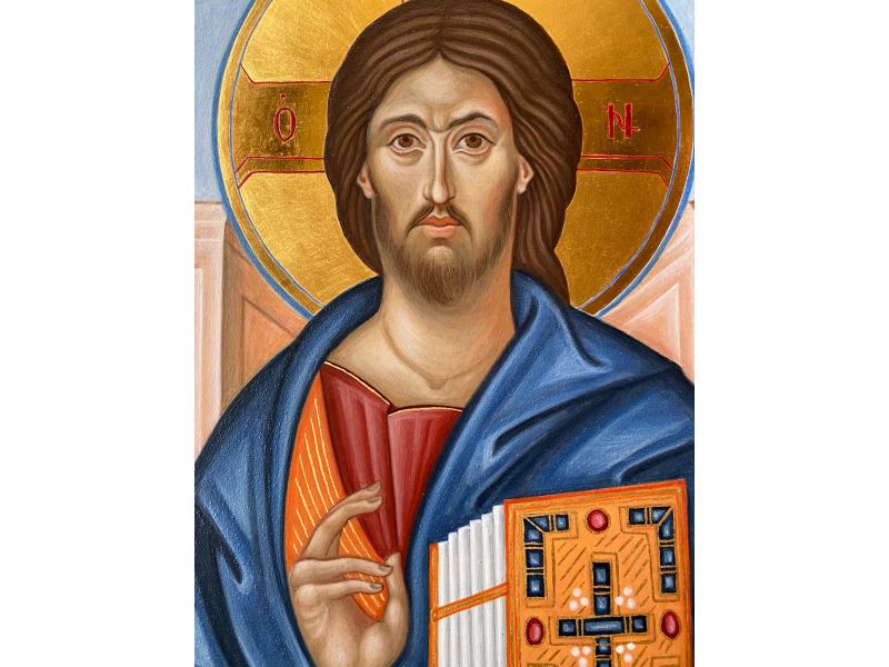 Icon Of Christ Pantocrator Of Sinai, 25x35 Cm - Dal Molin